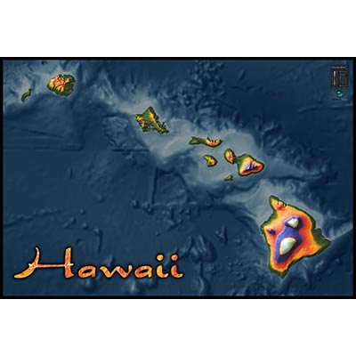 Hawaii Maps | Beautiful Wall Maps of Hawaii | State Map