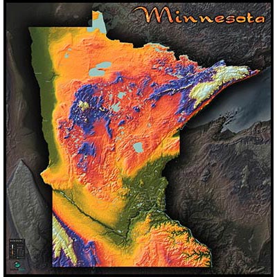Minnesota Maps | Beautiful Wall Maps of Minnesota | State Map