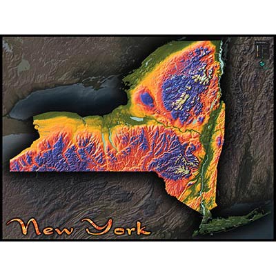 New York Maps | Beautiful Wall Maps of New York | State Map