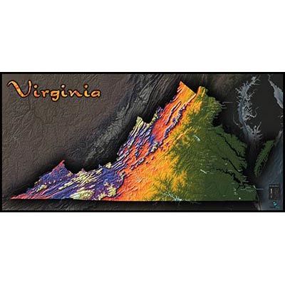 Topography Map Of Virginia